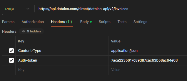 Documentación Técnica de la API de DATAICO FACTURA ELECTRÓNICA
