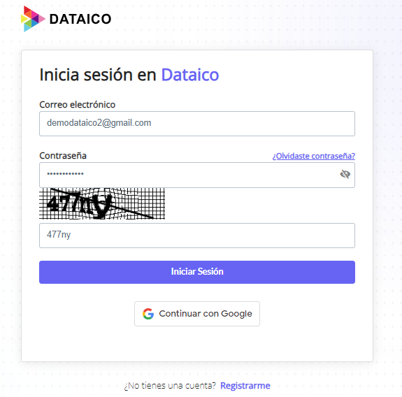 ¿Cómo ingresar a mi cuenta de Dataico?
