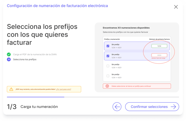 ¿Cómo definir el número inicial de consecutivo en una numeración?