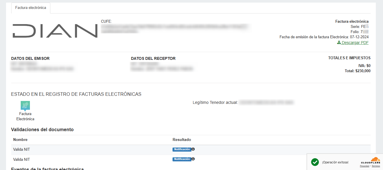 ¿Cómo consultar una factura o un documento POS electrónico generado por Dataico en el portal de ...