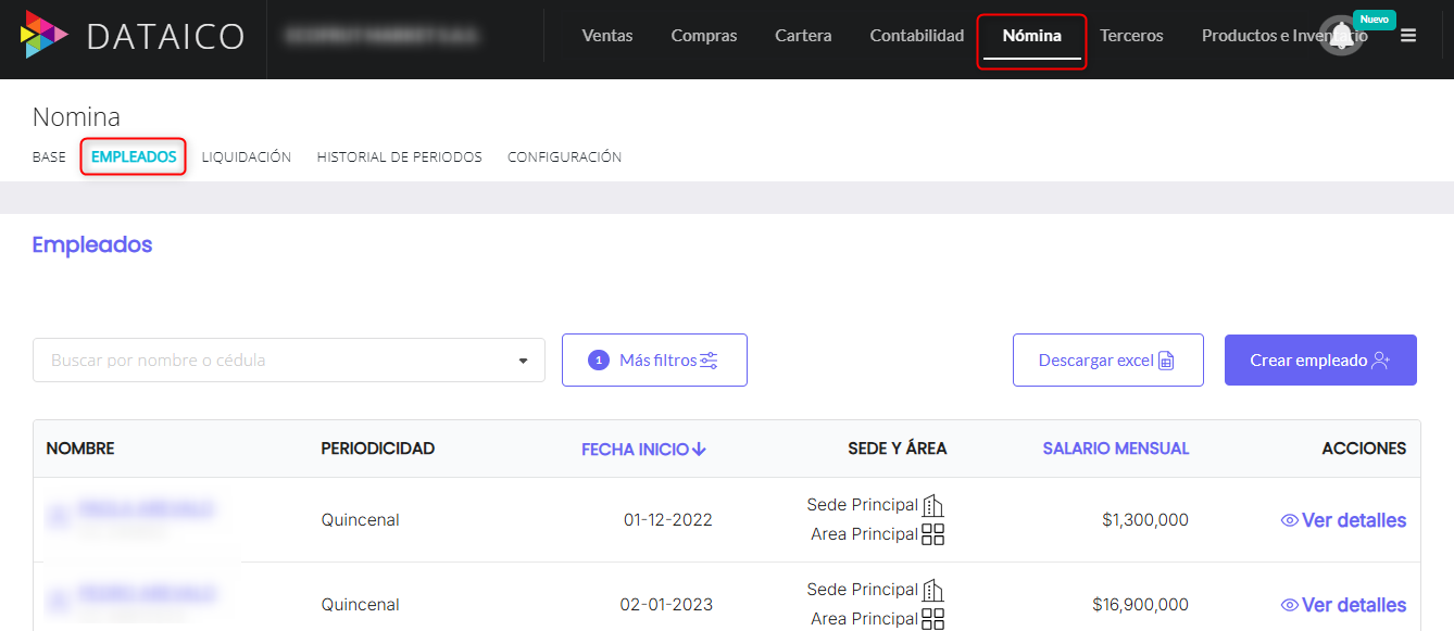 ¿Cómo registrar vacaciones desde el perfil de un trabajador en Dataico?