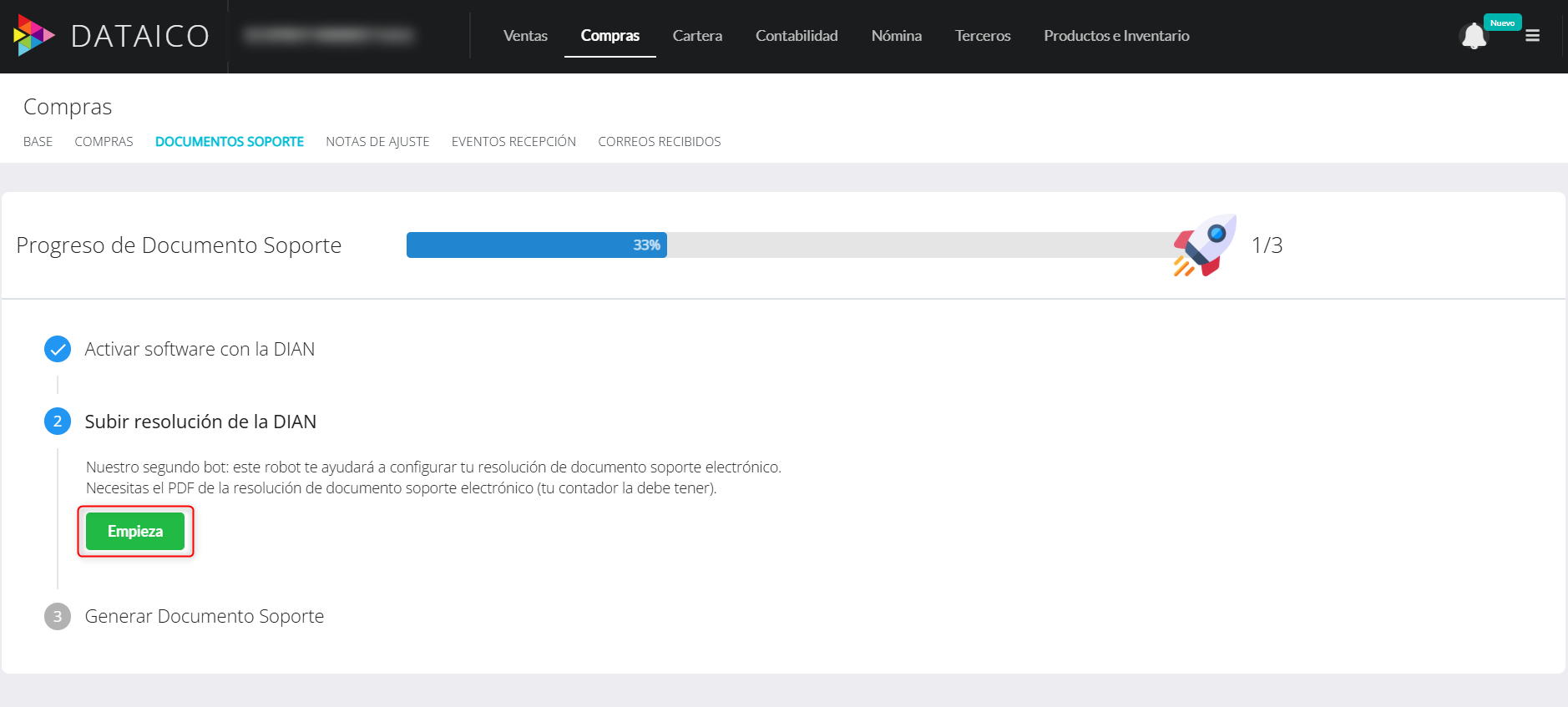 ¿Cómo asociar una Numeración para crear Documento Soporte electrónico en Adquisiciones por ...