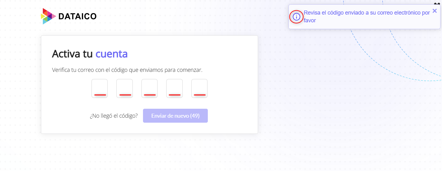 ¿Cómo crear una cuenta en Dataico?