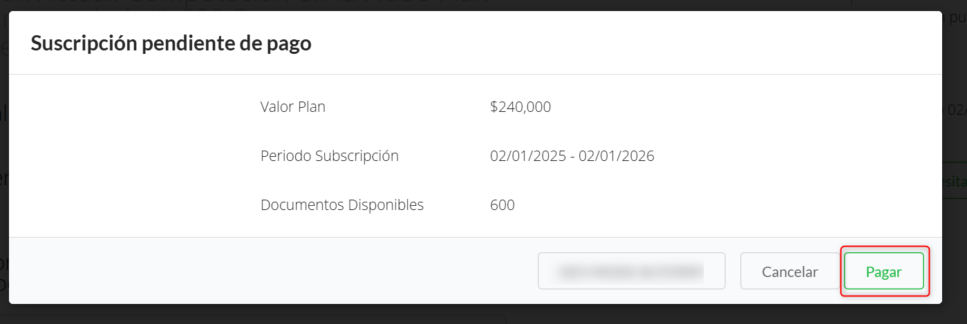 Cambiar o adquirir un plan en Dataico