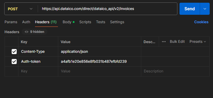 Documentación Técnica de la API de DATAICO FACTURA ELECTRÓNICA para el ...