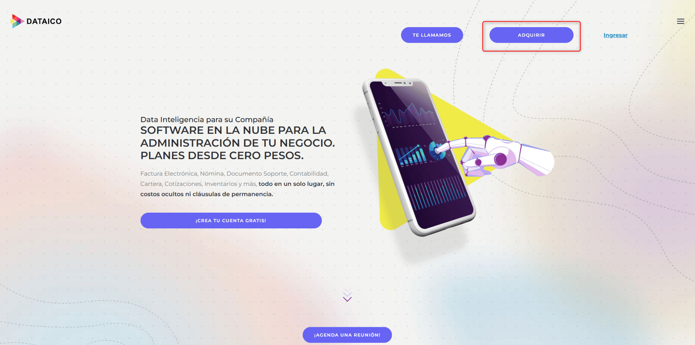 ¿Cómo crear una cuenta en Dataico?