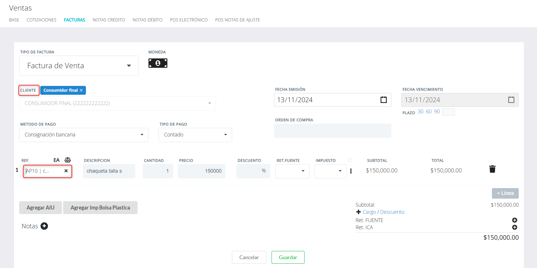 ¿Cómo realizar una factura electrónica en Dataico?
