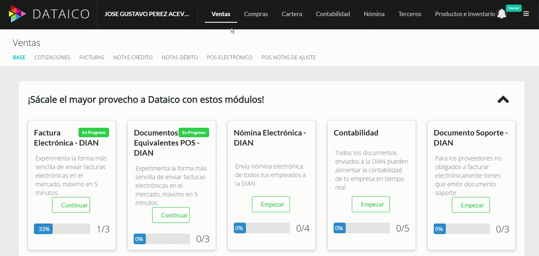 ¿Cómo activar y conectar Dataico con la DIAN para hacer documento equivalente POS electrónico?